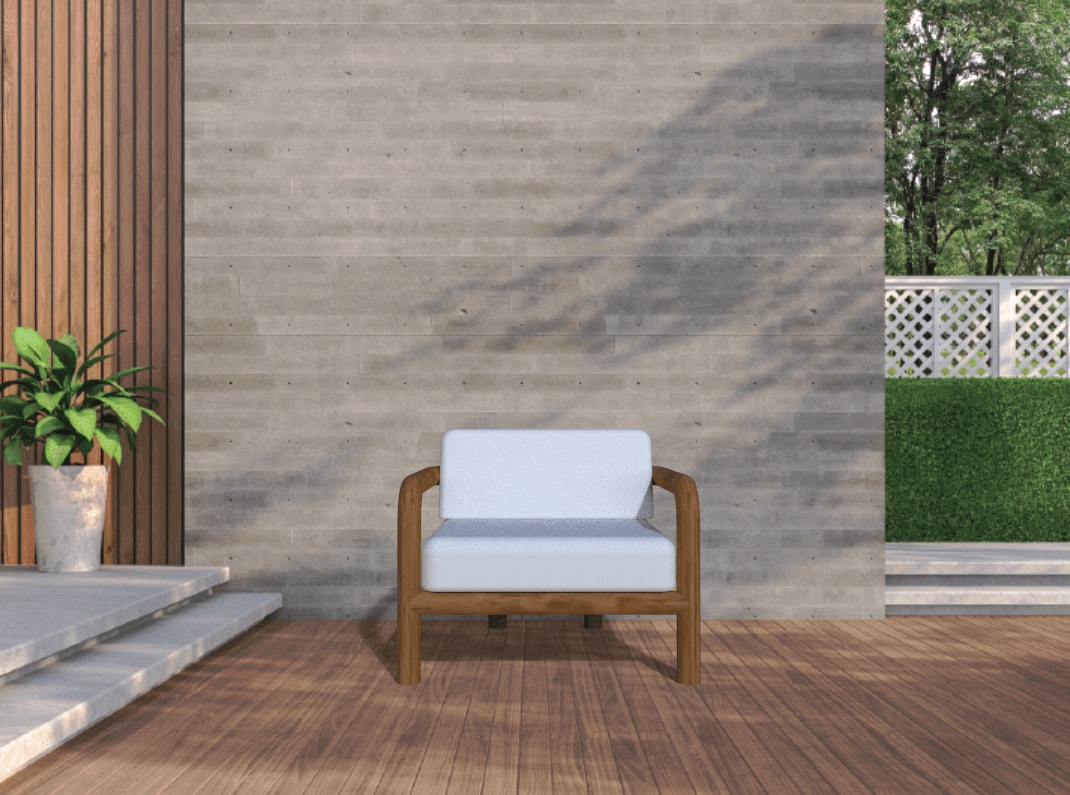 Lux Outdoor Teak Armchair - Osier Belle