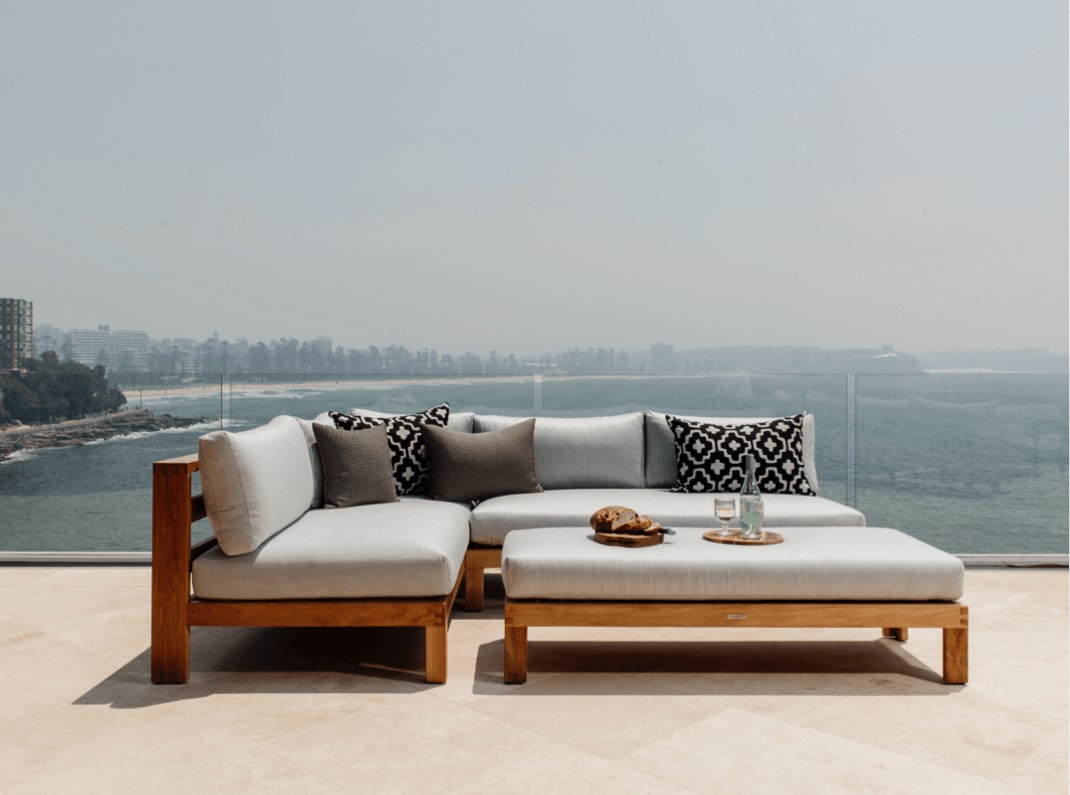 Teak Long Corner - Osier Belle