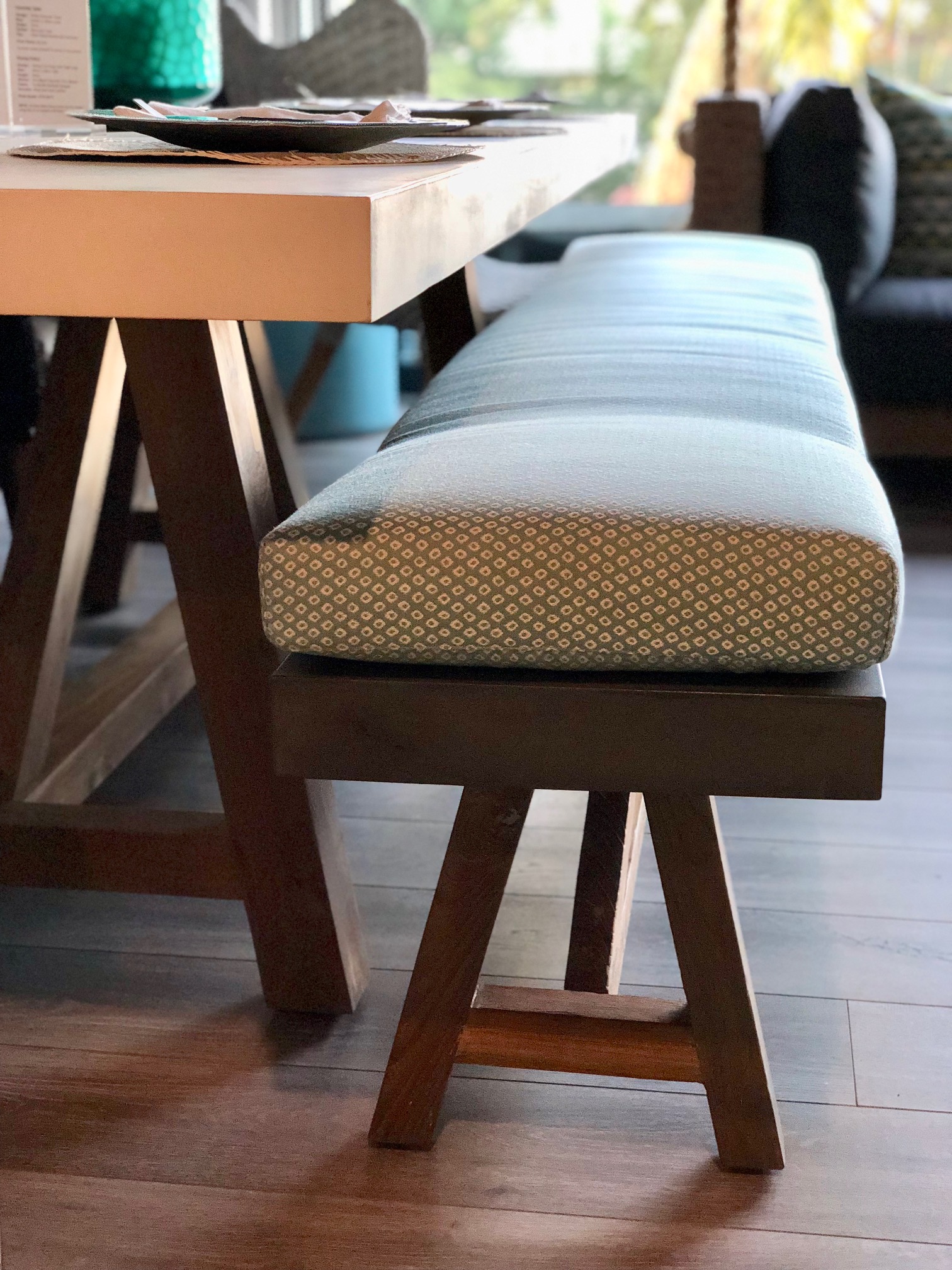 Outdoor Concrete Bench - Osier Belle