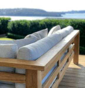 Outdoor Teak Long Corner Left or Right Module - Osier Belle